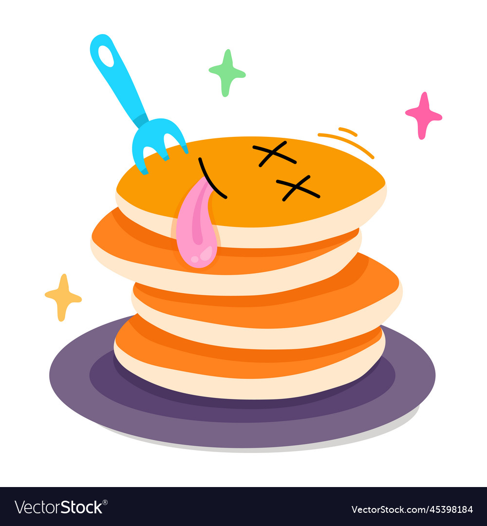 Pancakes Royalty Free Vector Image - VectorStock