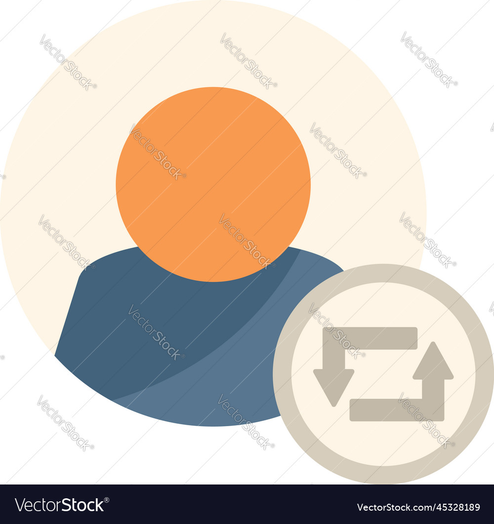 Avatar repost icon flat report chart Royalty Free Vector Avatar repost icon flat report chart Royalty Free Vector