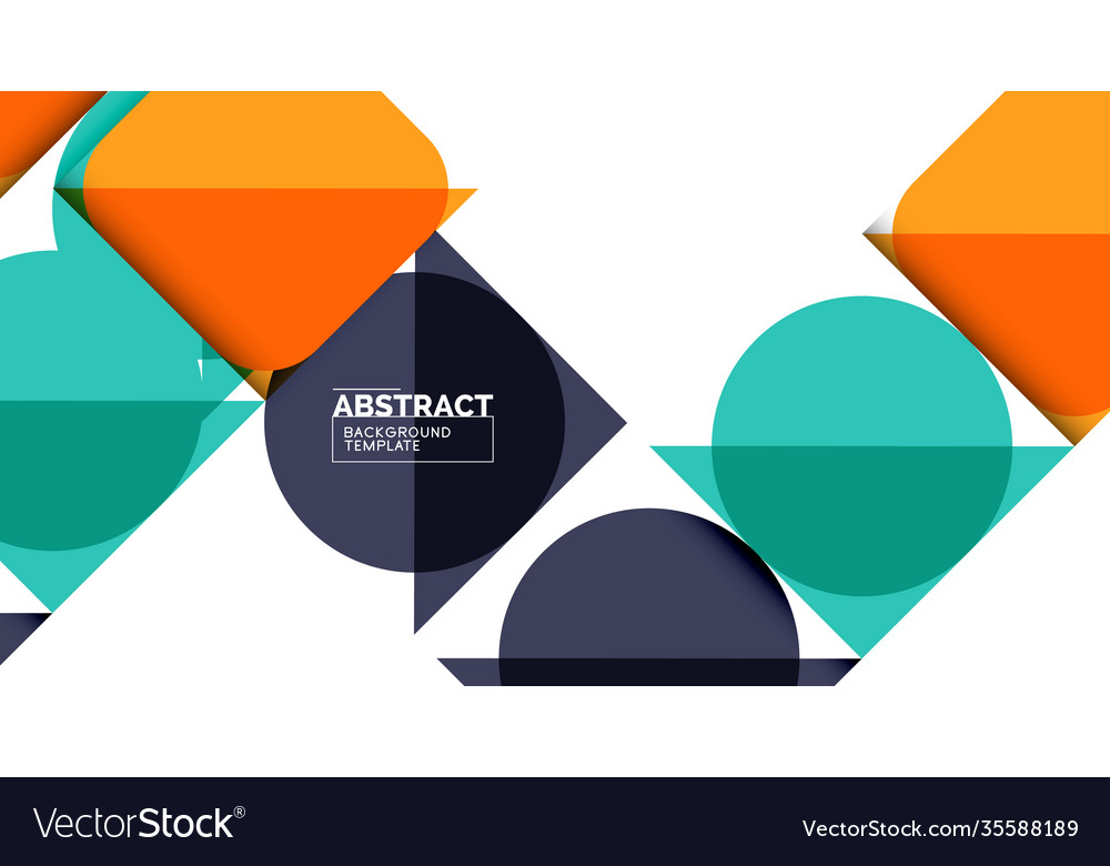 Clean minimal geometric abstract background Vector Image