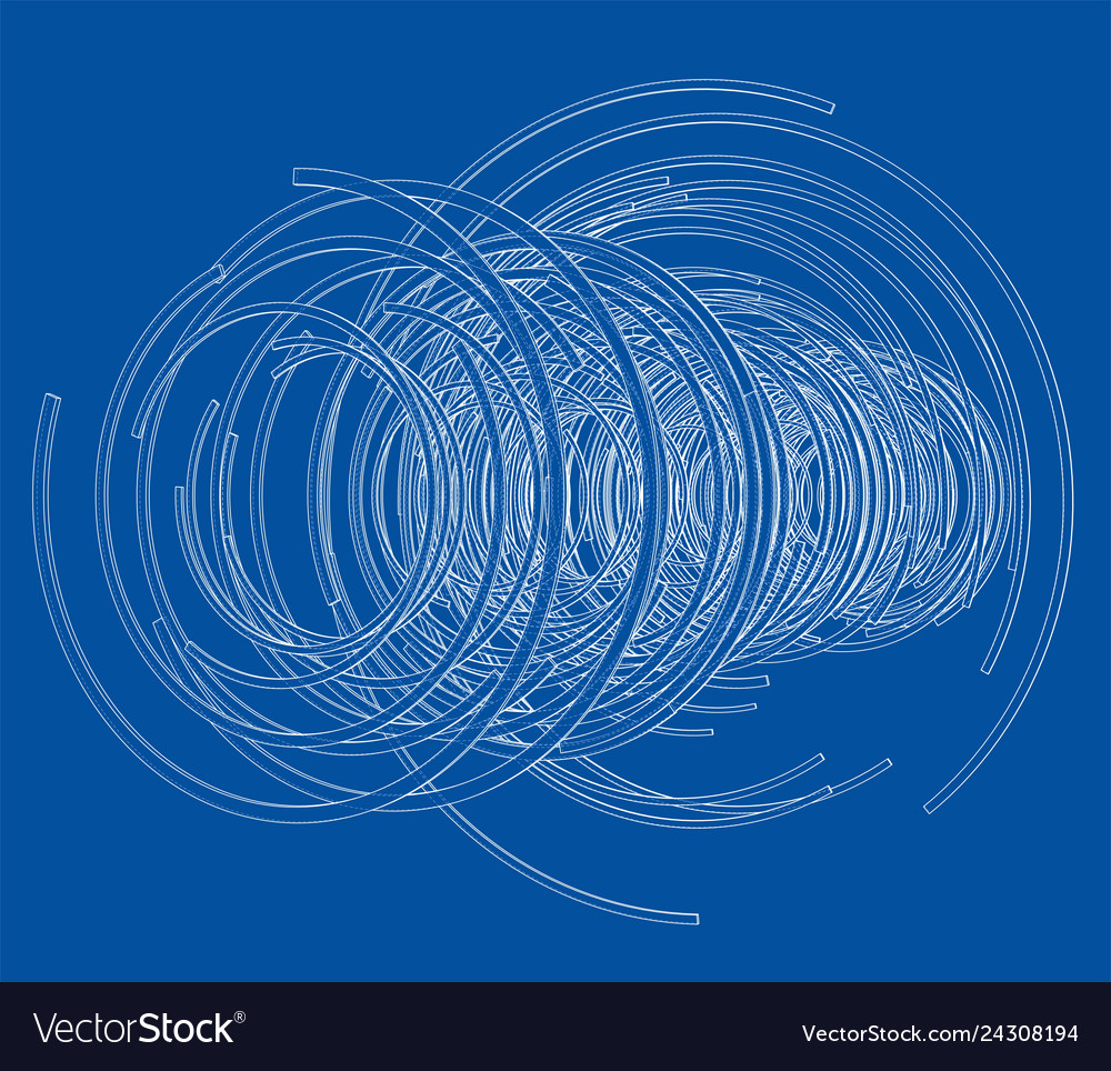 Abstract Futuristic Hud Object Royalty Free Vector Image