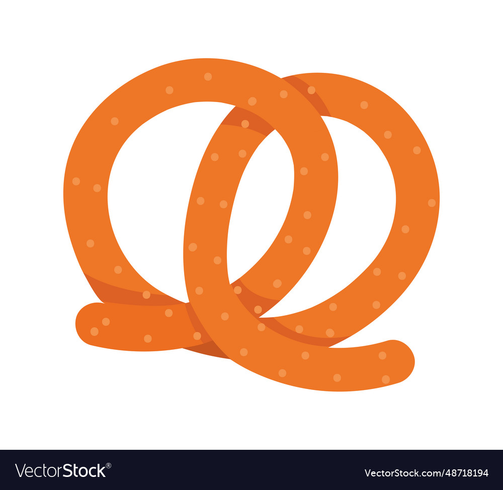 Pretzel cookie icon Royalty Free Vector Image - VectorStock