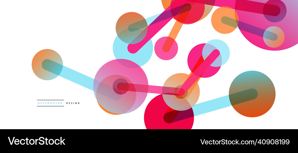Line points connections geometric abstract Vector Image