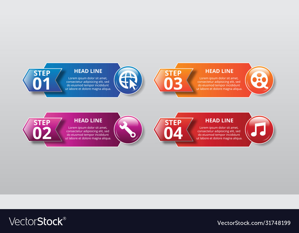 Template infographic design Royalty Free Vector Image