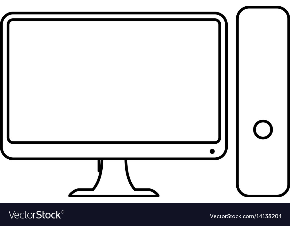 Computer electronic technology Royalty Free Vector Image