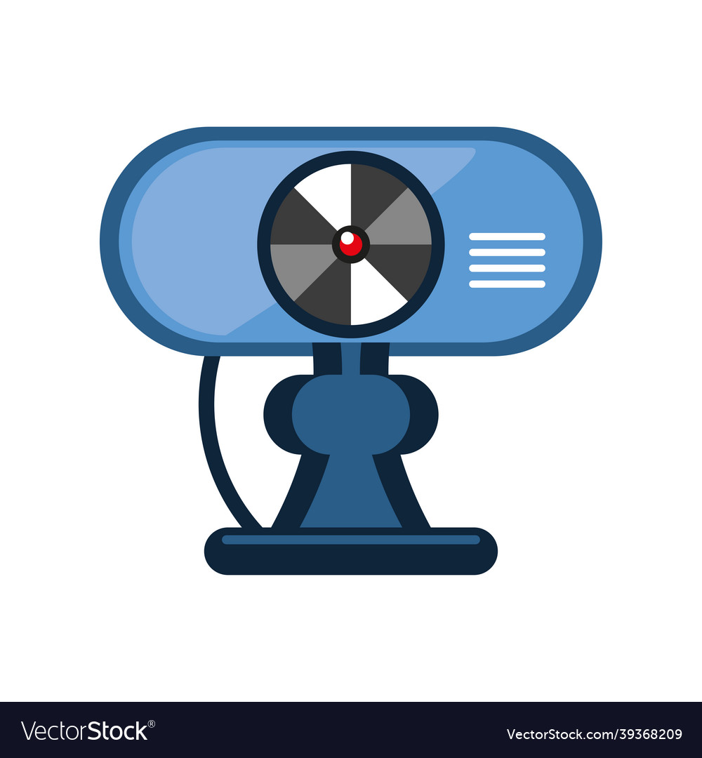 Computer camera device Royalty Free Vector Image
