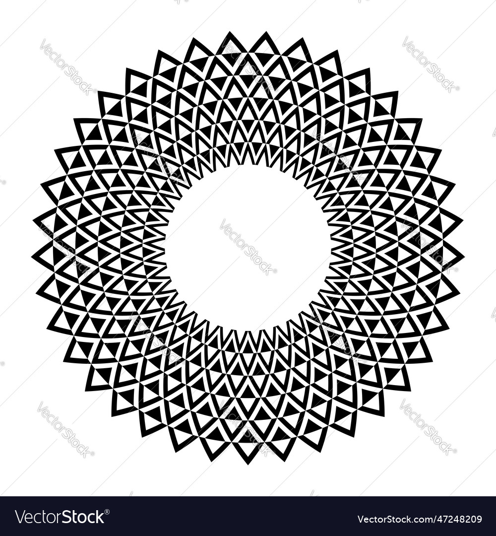 Radial circle pattern Royalty Free Vector Image