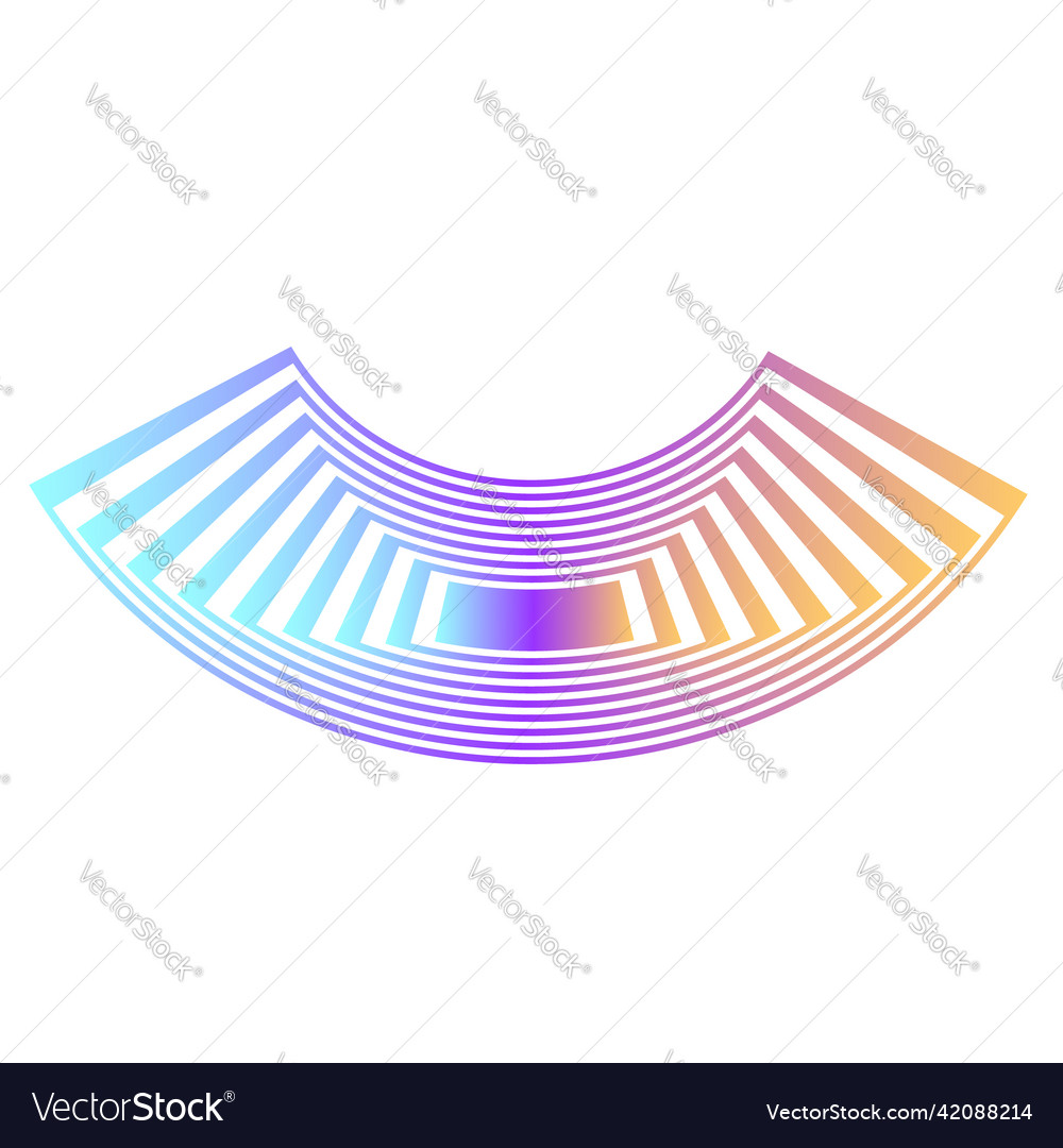 Abstract gradient shape art Royalty Free Vector Image