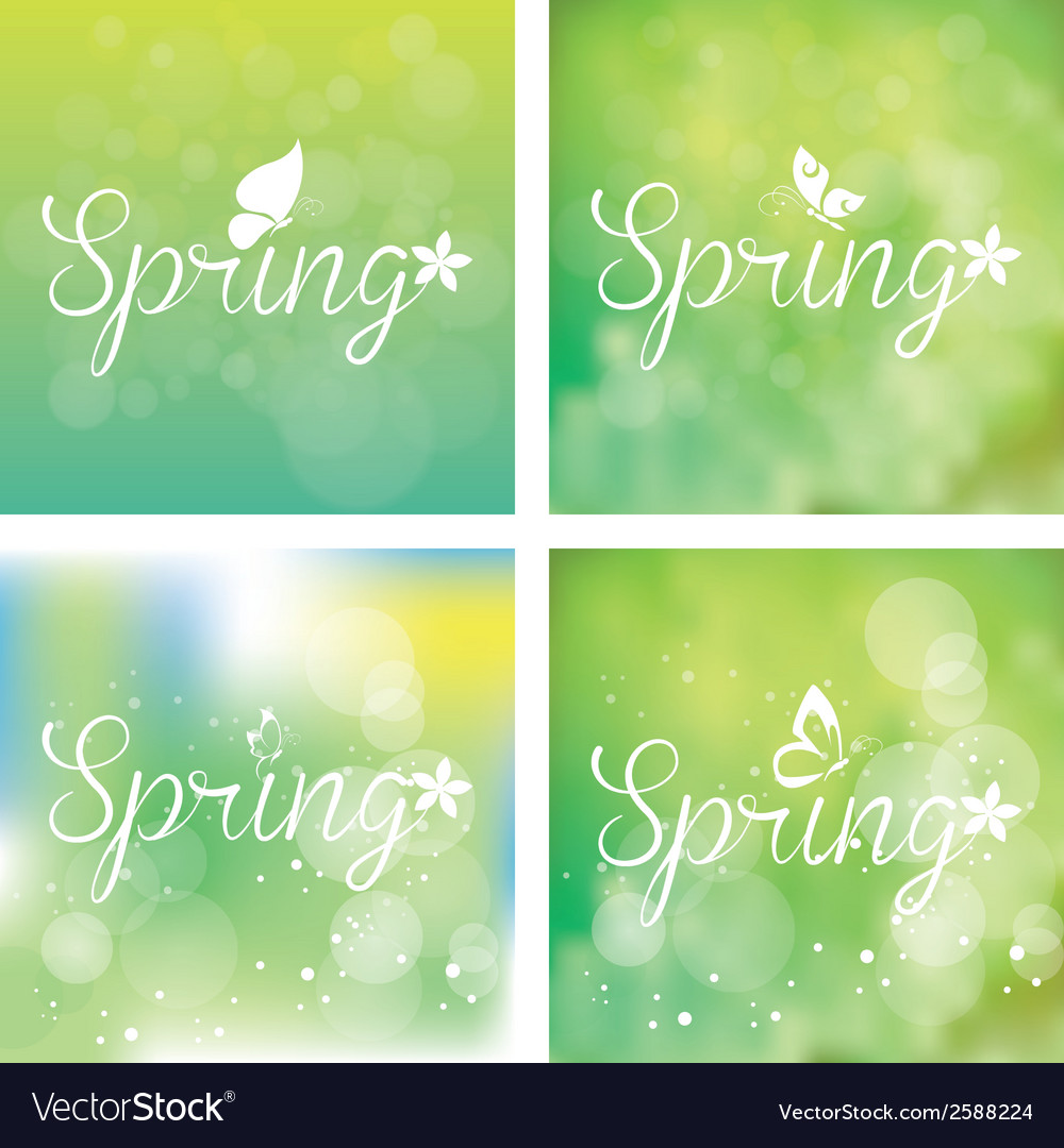 Abstract spring backgrounds with some special Vector Image
