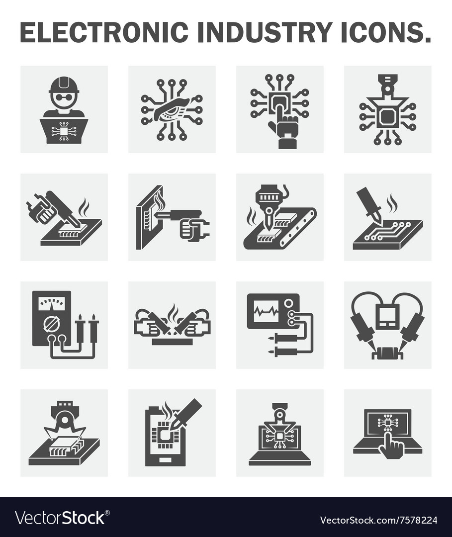 Electronics lab Royalty Free Vector Image - VectorStock