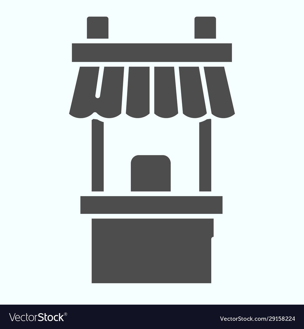 Store solid icon commerce isolated Royalty Free Vector Image
