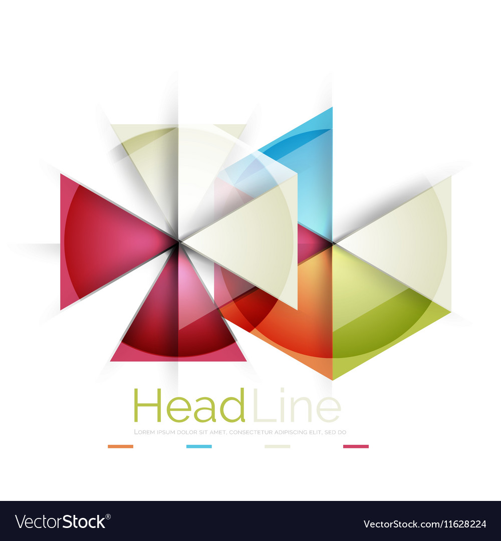 Triangle abstract background Royalty Free Vector Image