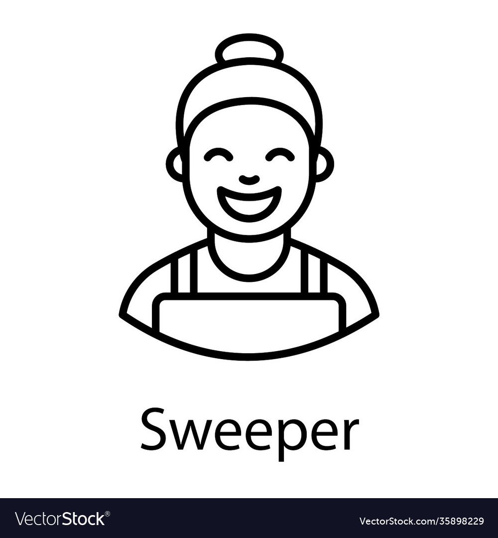 Sweeper Royalty Free Vector Image - VectorStock