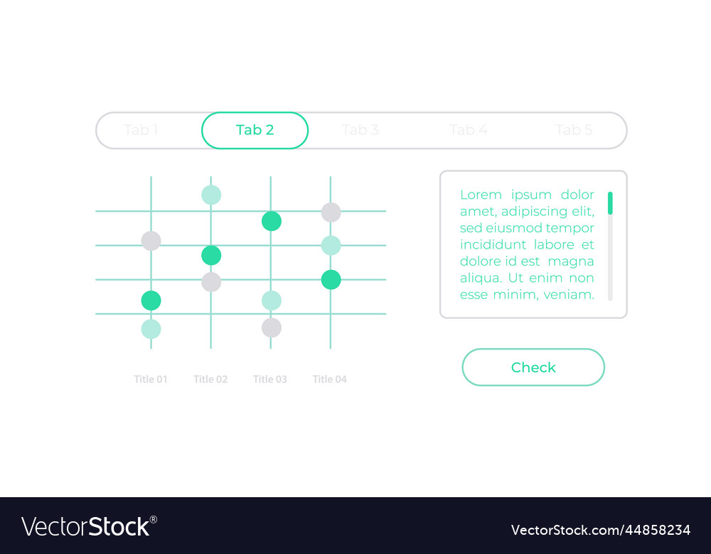 Dot plot ui element template Royalty Free Vector Image Dot plot ui element template Royalty Free Vector Image