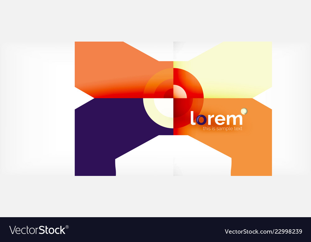 Abstract round elements composition background Vector Image