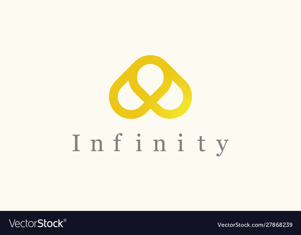 Infinity logo Royalty Free Vector Image - VectorStock