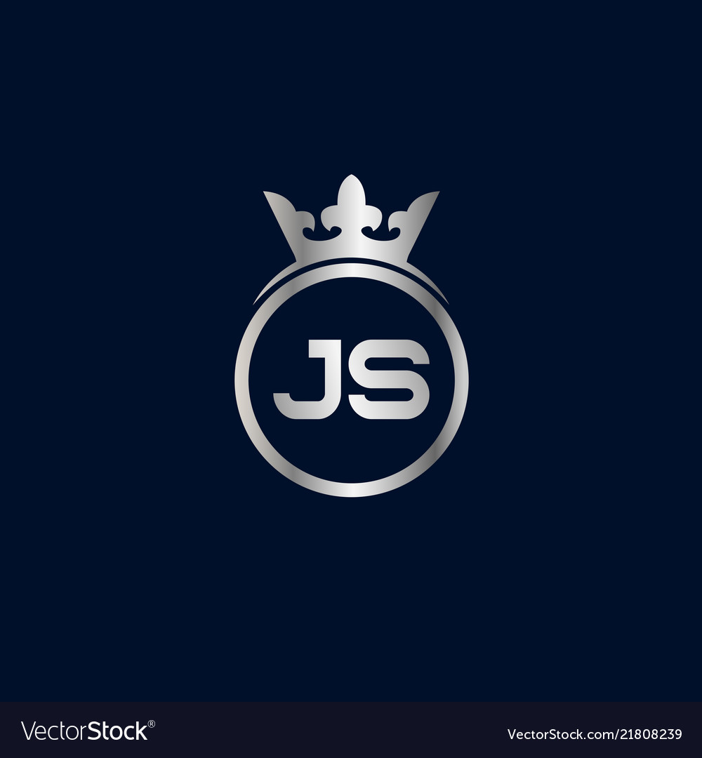 Initial Letter Js Logo Template Design Royalty Free Vector