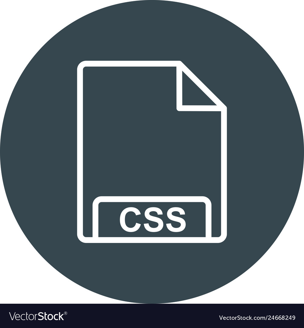 Css icon Royalty Free Vector Image - VectorStock
