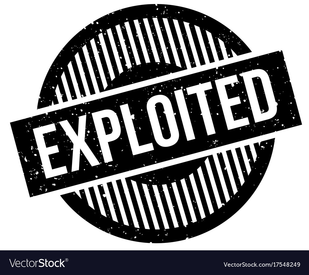 Exploited rubber stamp Royalty Free Vector Image