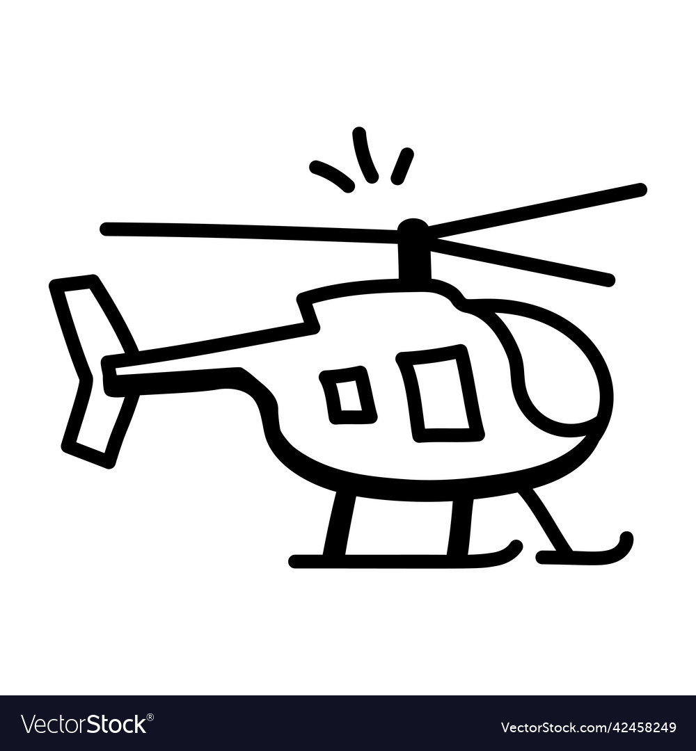 Helicopter Royalty Free Vector Image - VectorStock