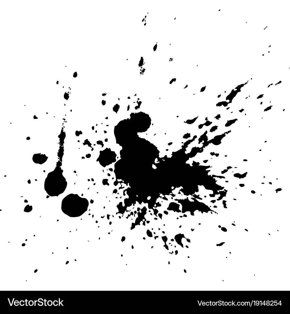 Black Ink Explosion Splash Royalty Free Vector Image