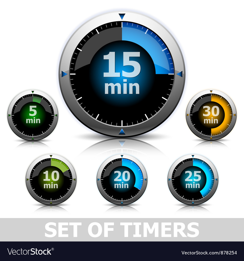 Bright timer Royalty Free Vector Image - VectorStock