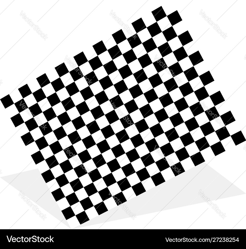Racing race flag element isolated on white Vector Image