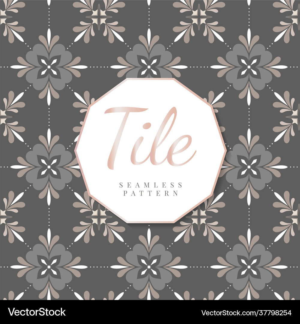 Vintage wall tiles Royalty Free Vector Image - VectorStock