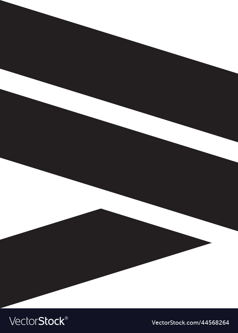 Abstract Play Button Logo In Trendy And Minimal Vector Image
