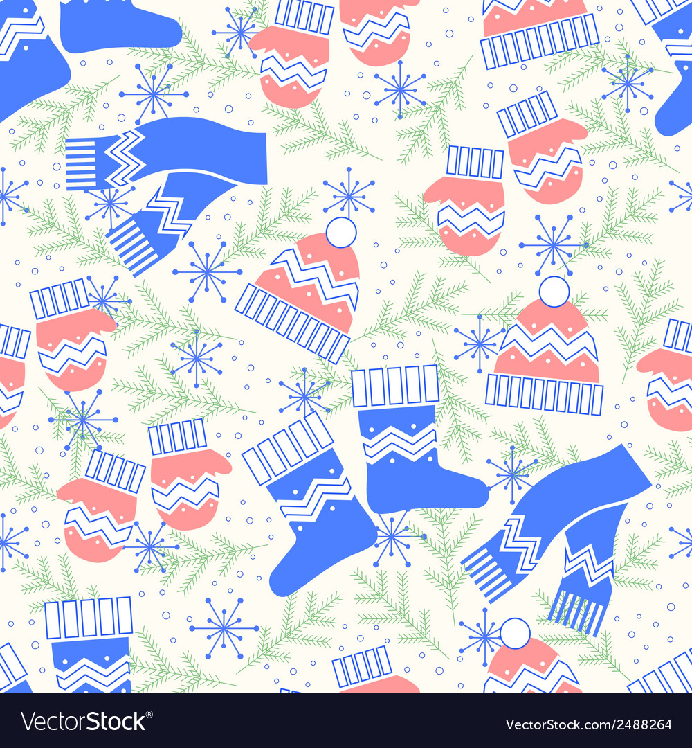 Winter pattern Royalty Free Vector Image - VectorStock