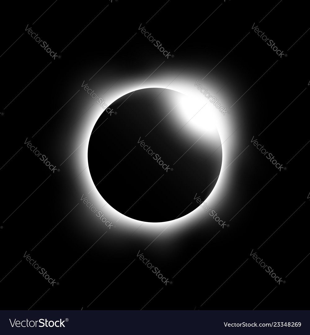 Eclipse of the sun Royalty Free Vector Image - VectorStock