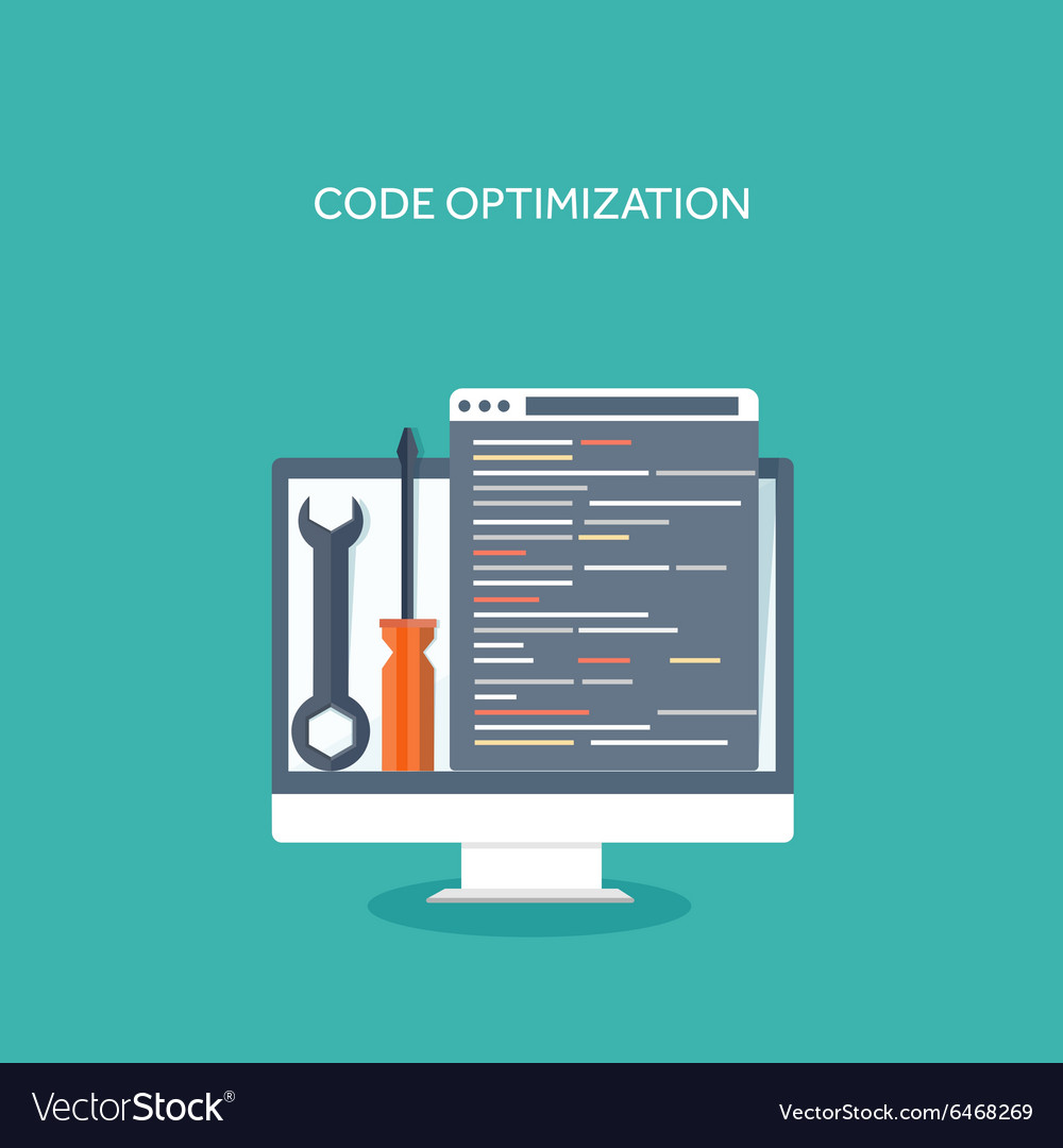 Flat computing background Royalty Free Vector Image