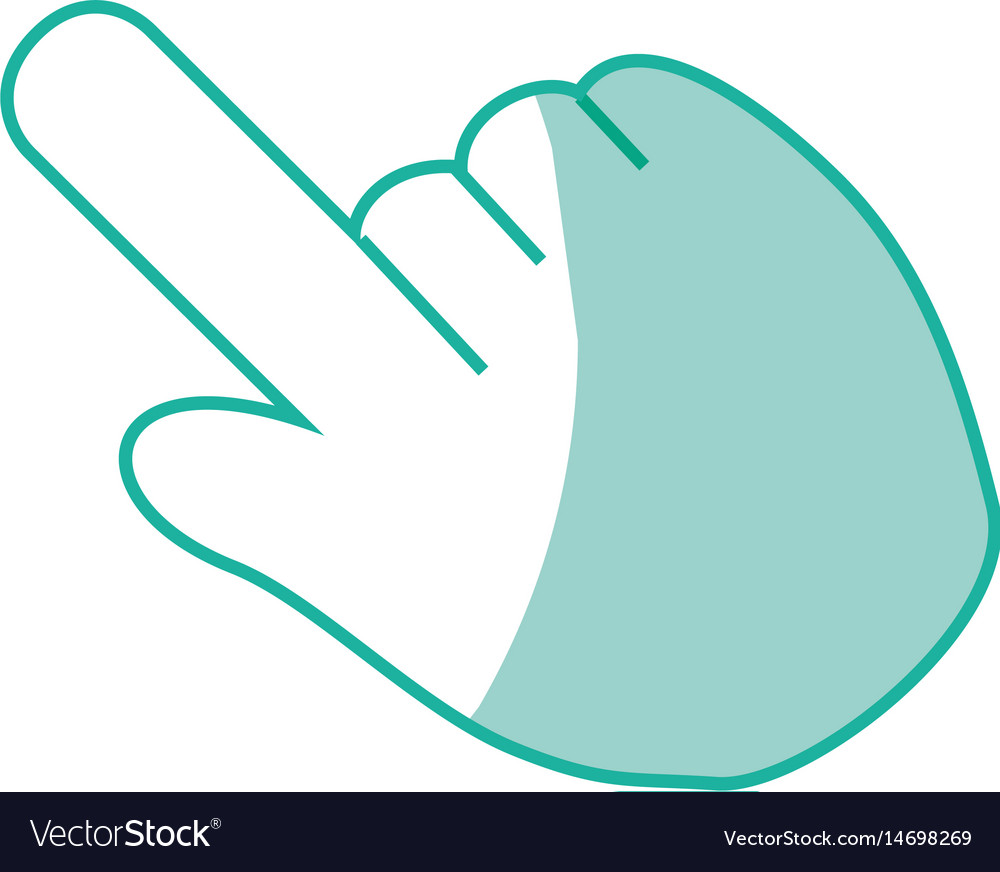 Hand click cursor Royalty Free Vector Image - VectorStock