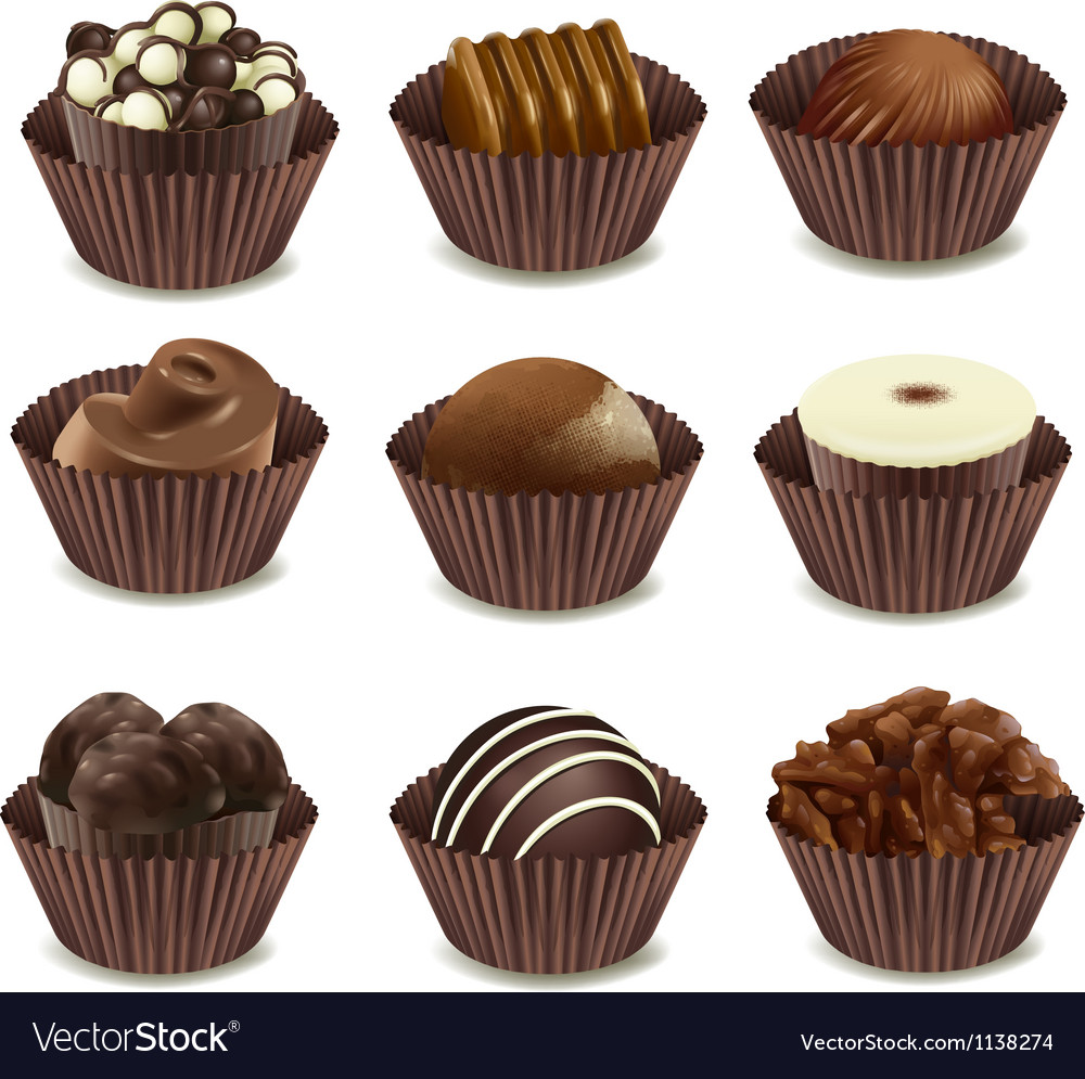 Chocolates Royalty Free Vector Image - VectorStock