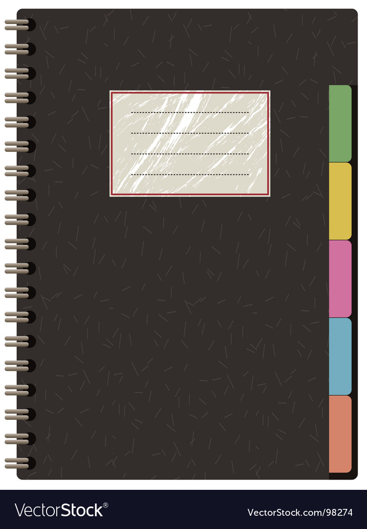 Notebook Royalty Free Vector Image - VectorStock