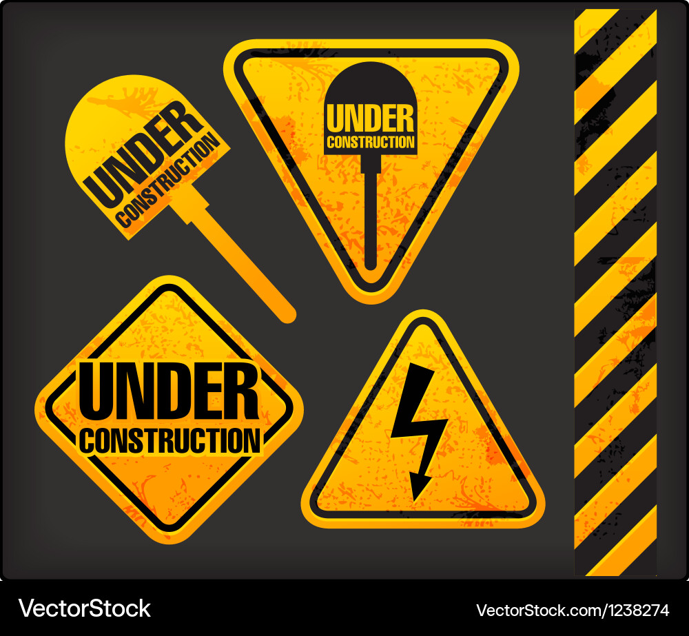Under construction Royalty Free Vector Image - VectorStock