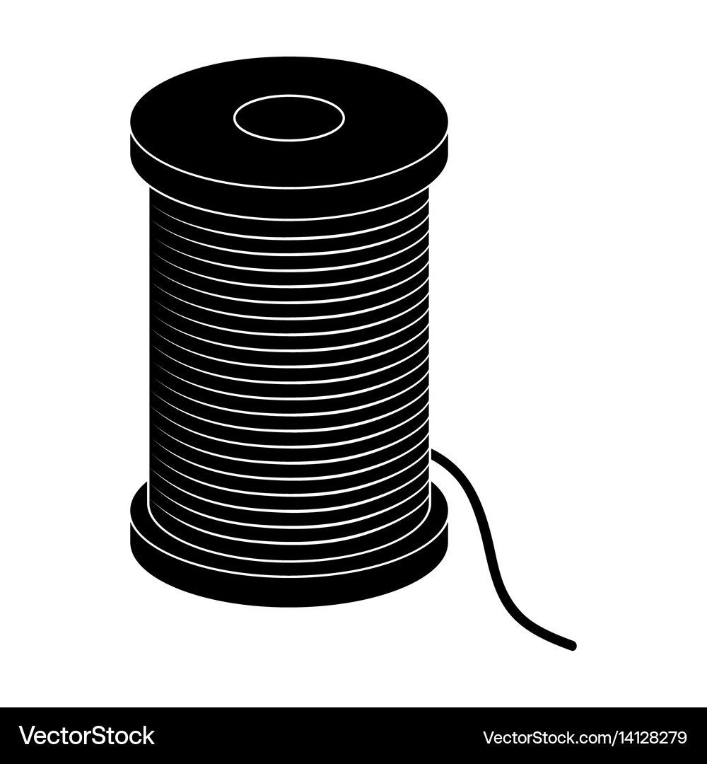 A reel blue threadsewing or tailoring tools Vector Image