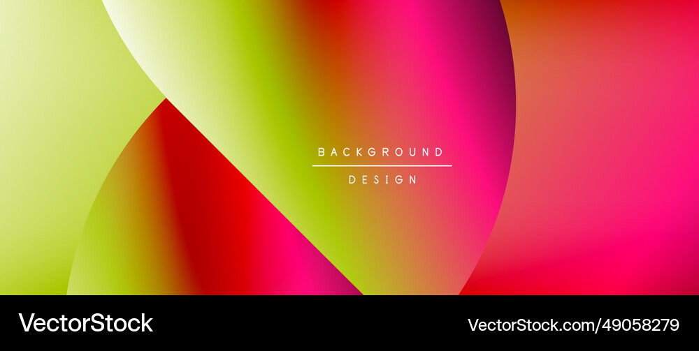 Bright color circle and round element minimal Vector Image