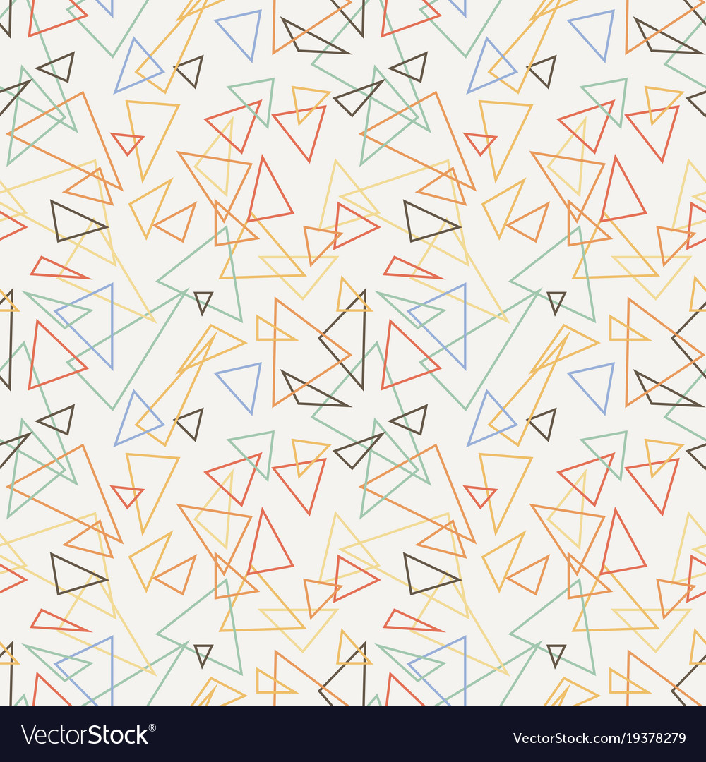 Seamless geometric triangle pattern Royalty Free Vector