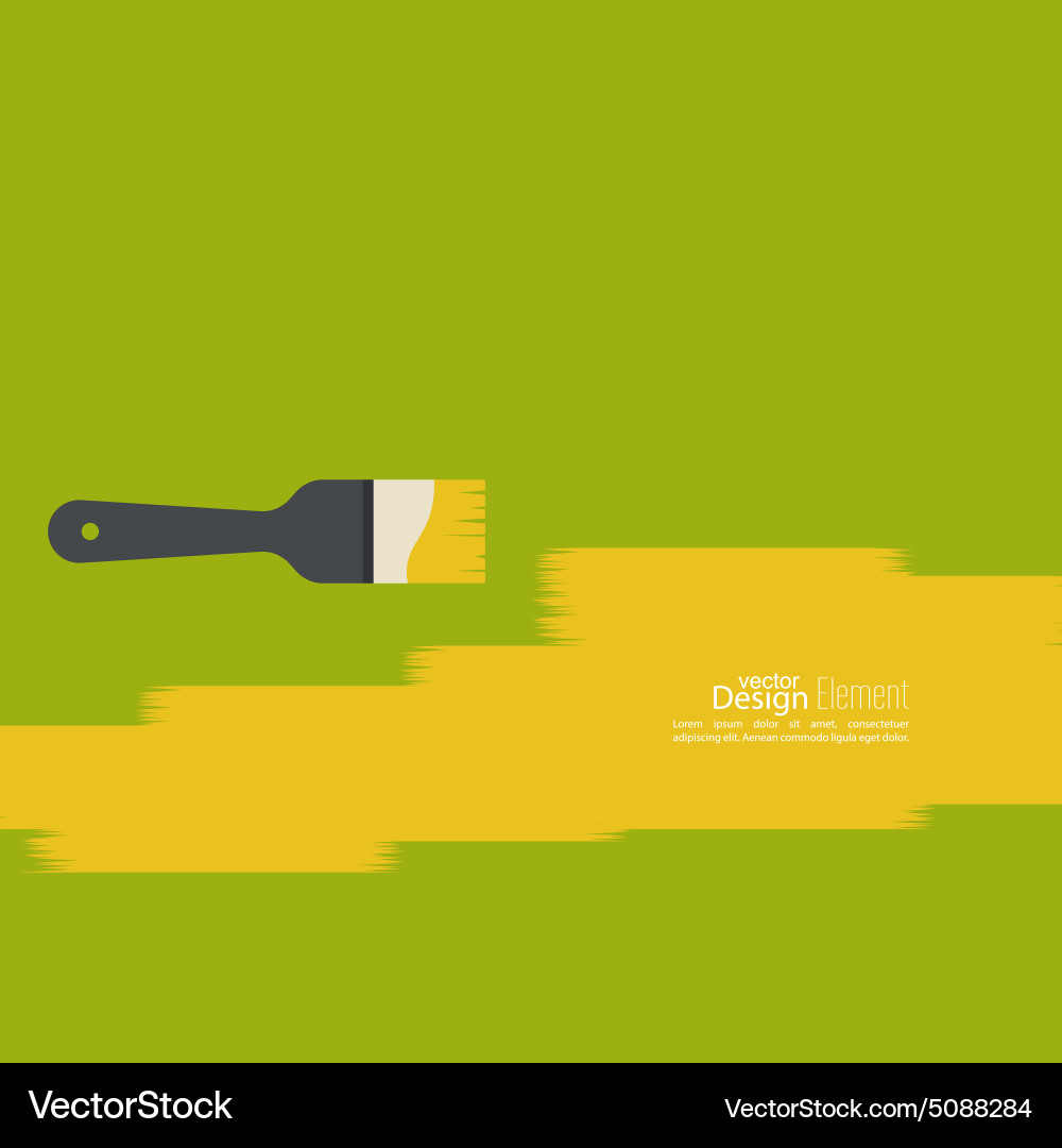 Abstract background painting with a brush Vector Image