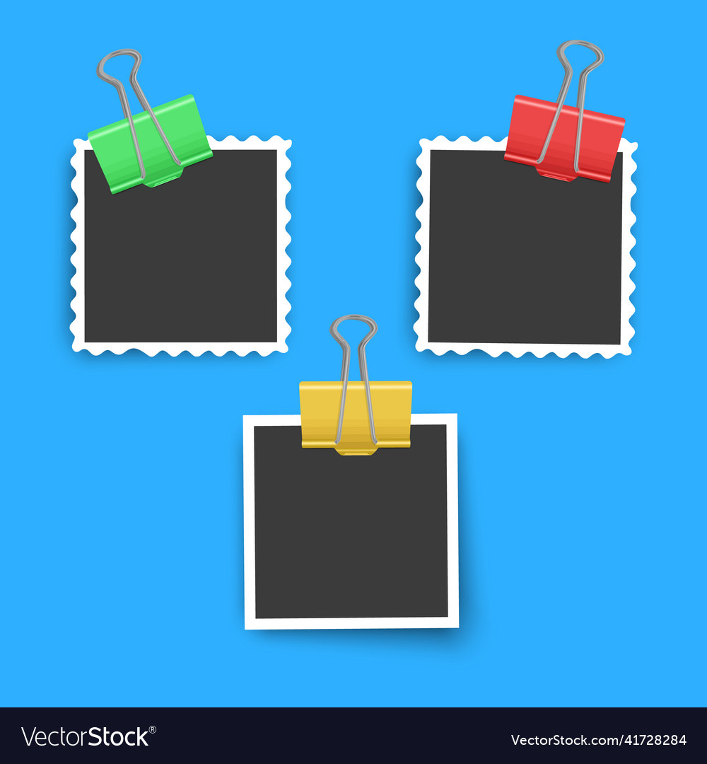 Photo Frame Collection Polaroid Frame Set Vector Image