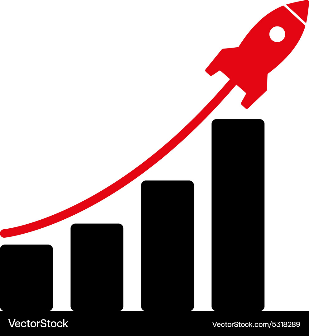 Startup sales icon from business bicolor set Vector Image