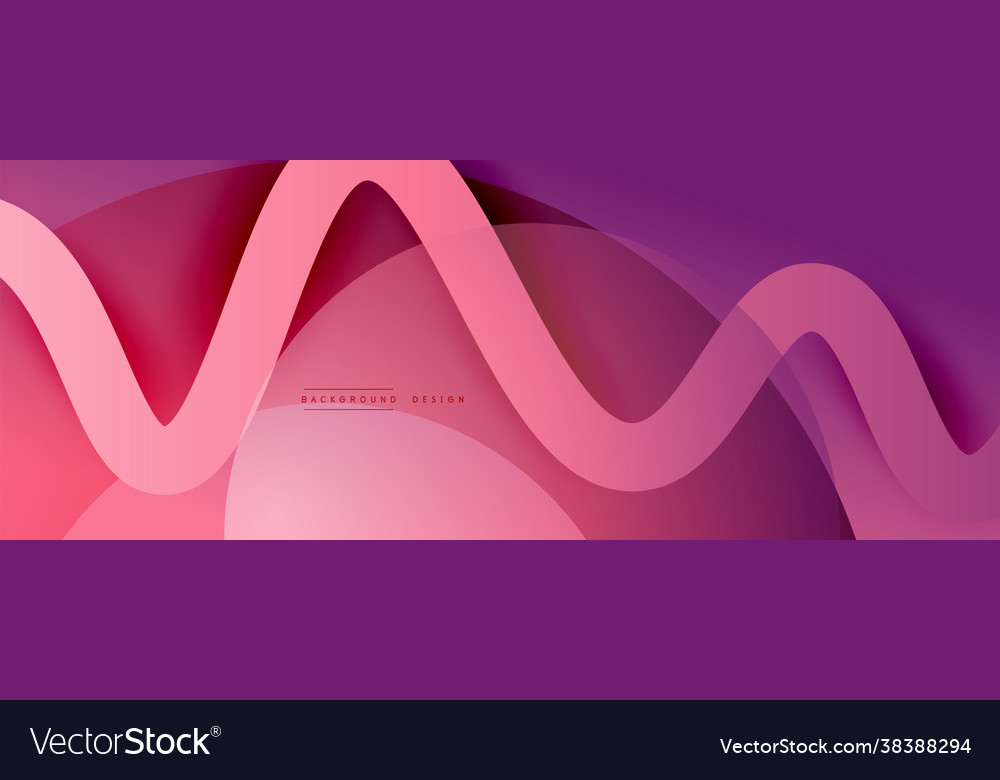 Abstract gradient background with wave line Vector Image