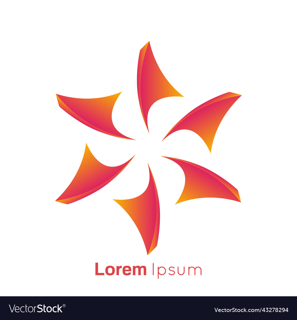 Abstract logo design Royalty Free Vector Image