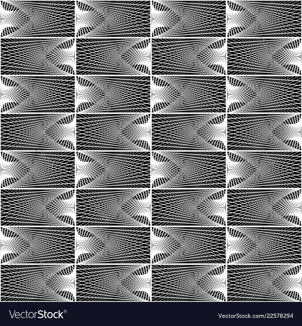 Design seamless monochrome geometric pattern Vector Image