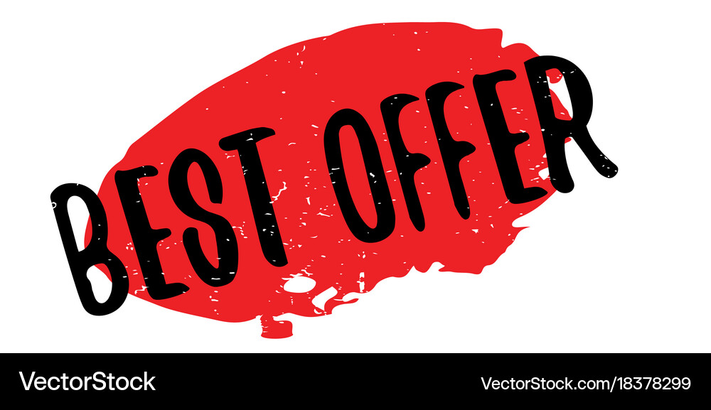 Best offer rubber stamp Royalty Free Vector Image