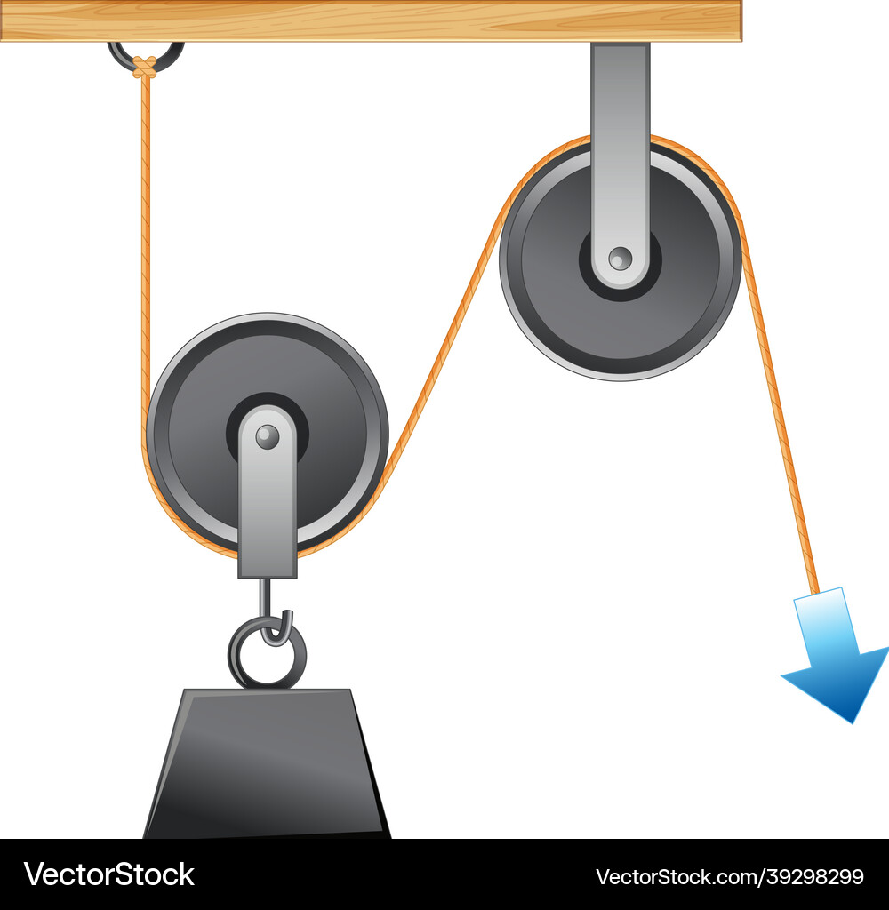 Science experiment on force and motion with pulley
