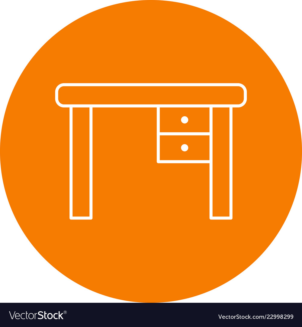 Study table icon Royalty Free Vector Image - VectorStock