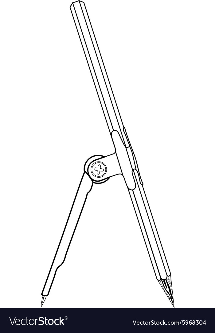 Compasses Drawing Tool Royalty Free Vector Image