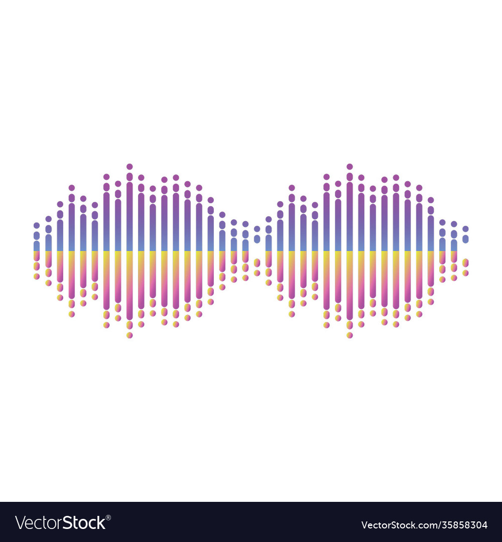 Sound waves Royalty Free Vector Image - VectorStock