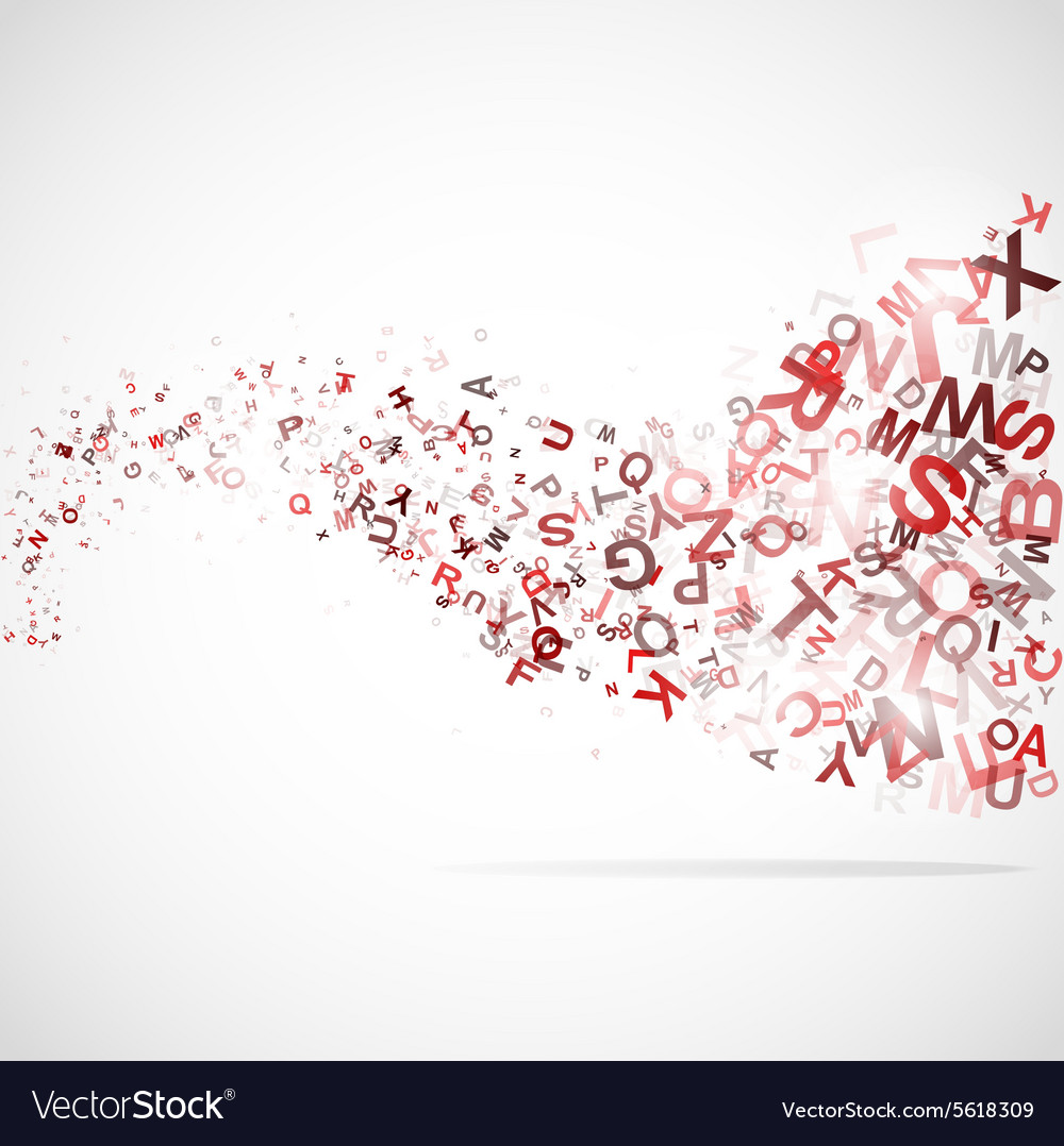 Abstract background with abc letters Royalty Free Vector